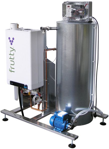 Pasteurizer frutty 450l+gas fired boiler+automatic - inderst
