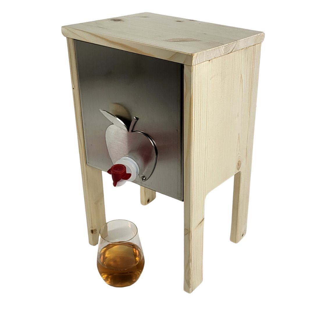 Bag in Box dispenser SS+ wood up to 5lt - inderst