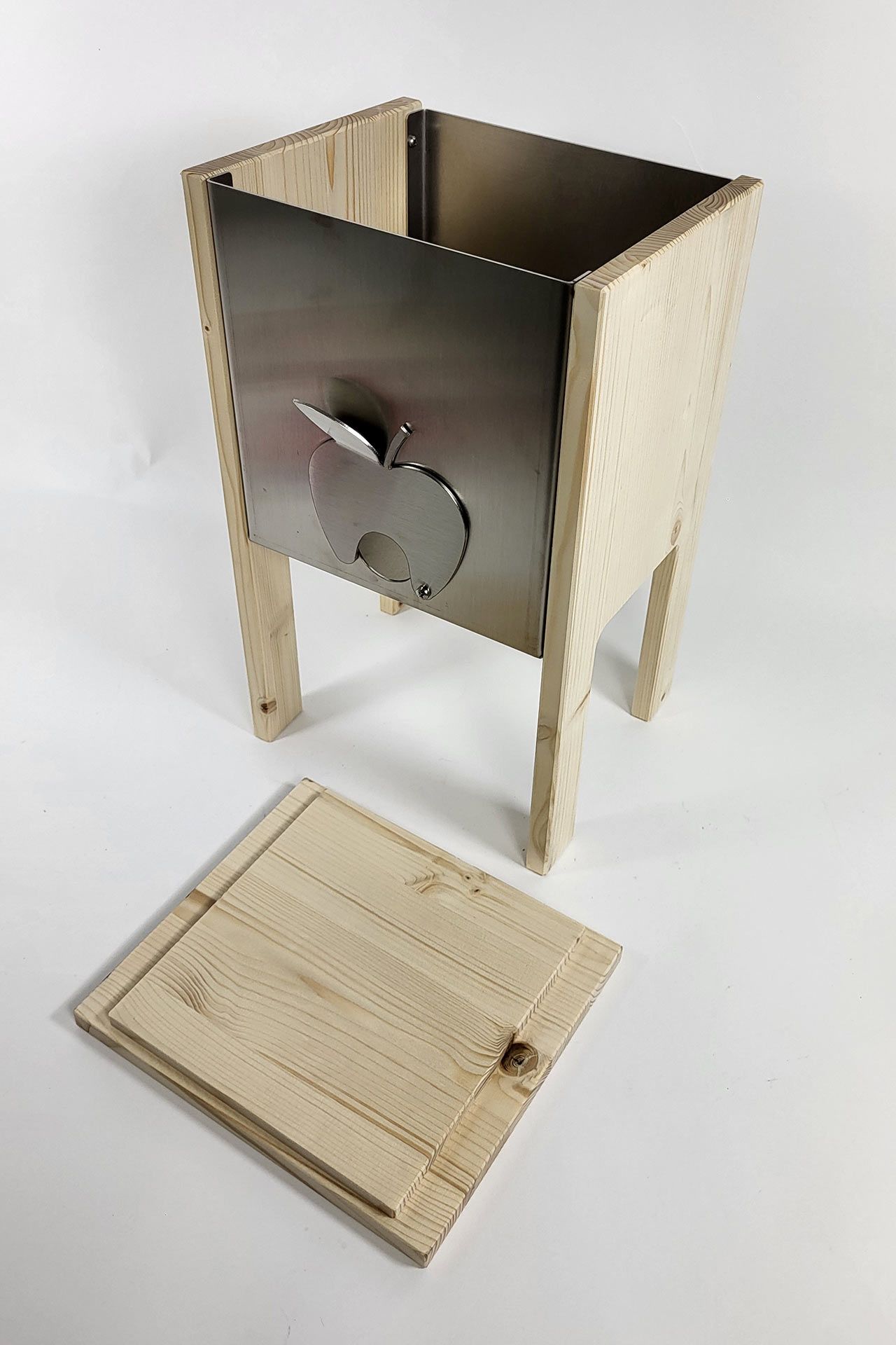 Bag in Box dispenser SS+ wood up to 5lt - inderst
