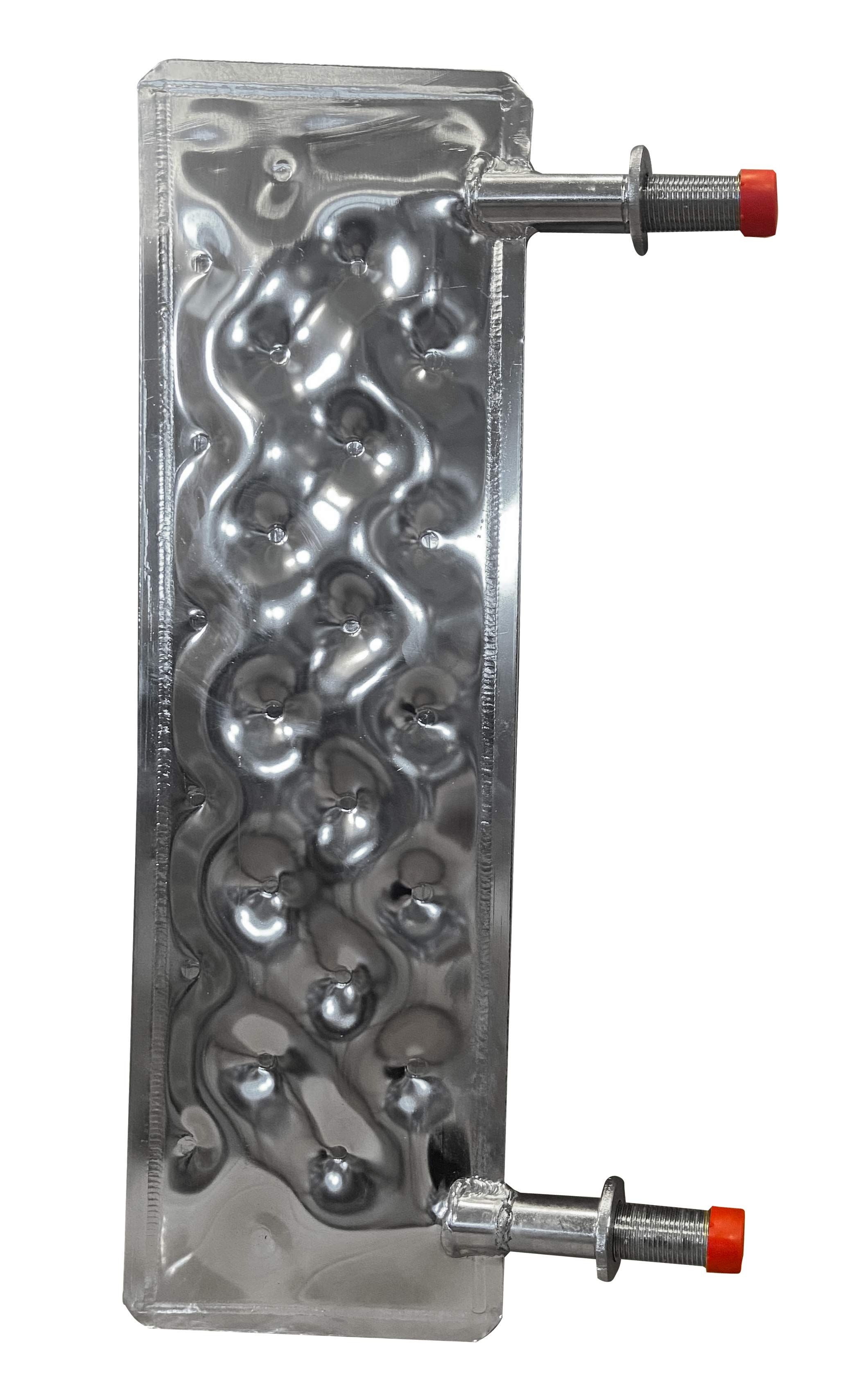 Cooling Plate lateral 1/2" 250x150 AISI304 - inderst